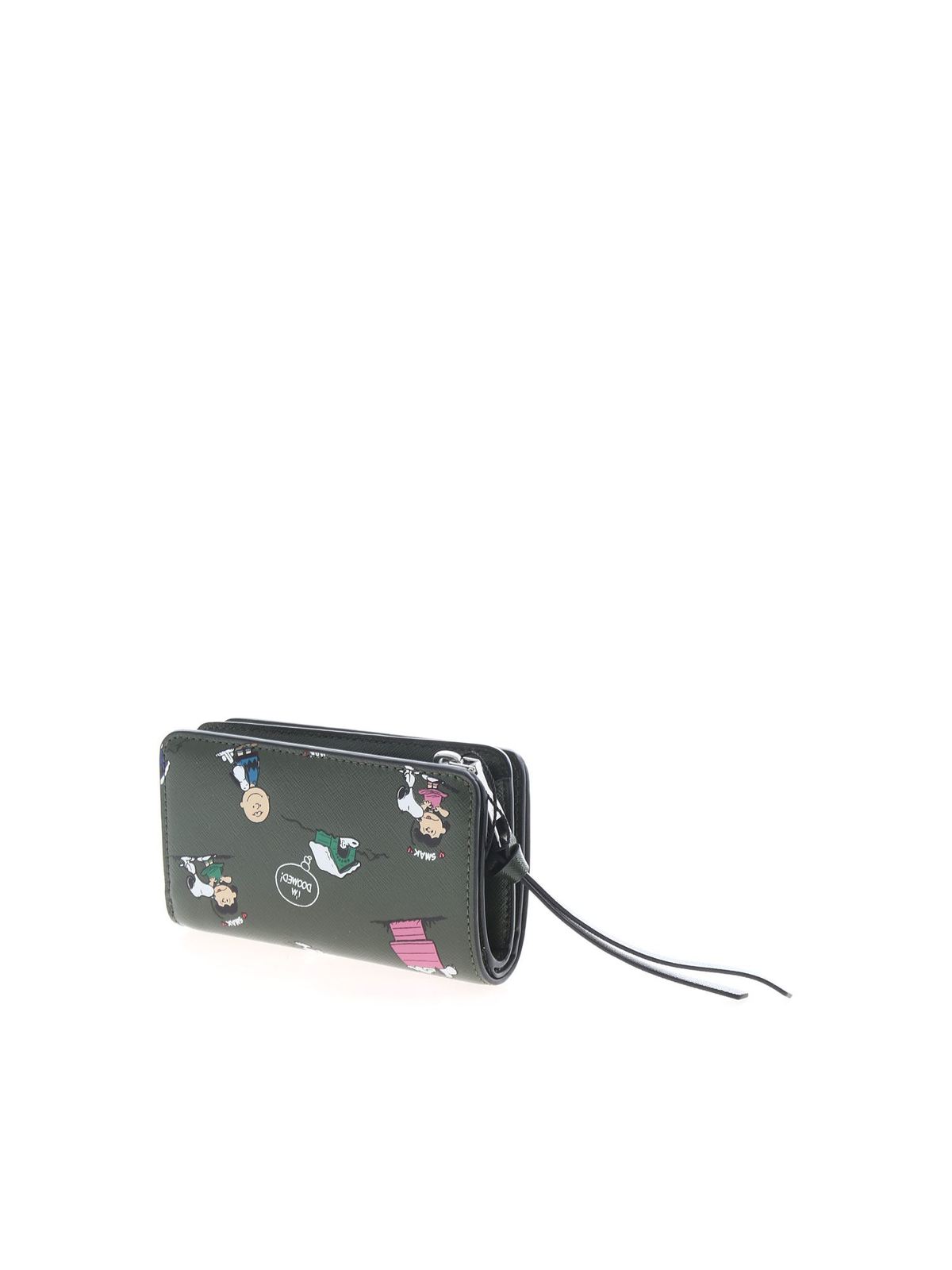 Wallets & purses Marc Jacobs - The Snapshot x Peanuts wallet in green ...