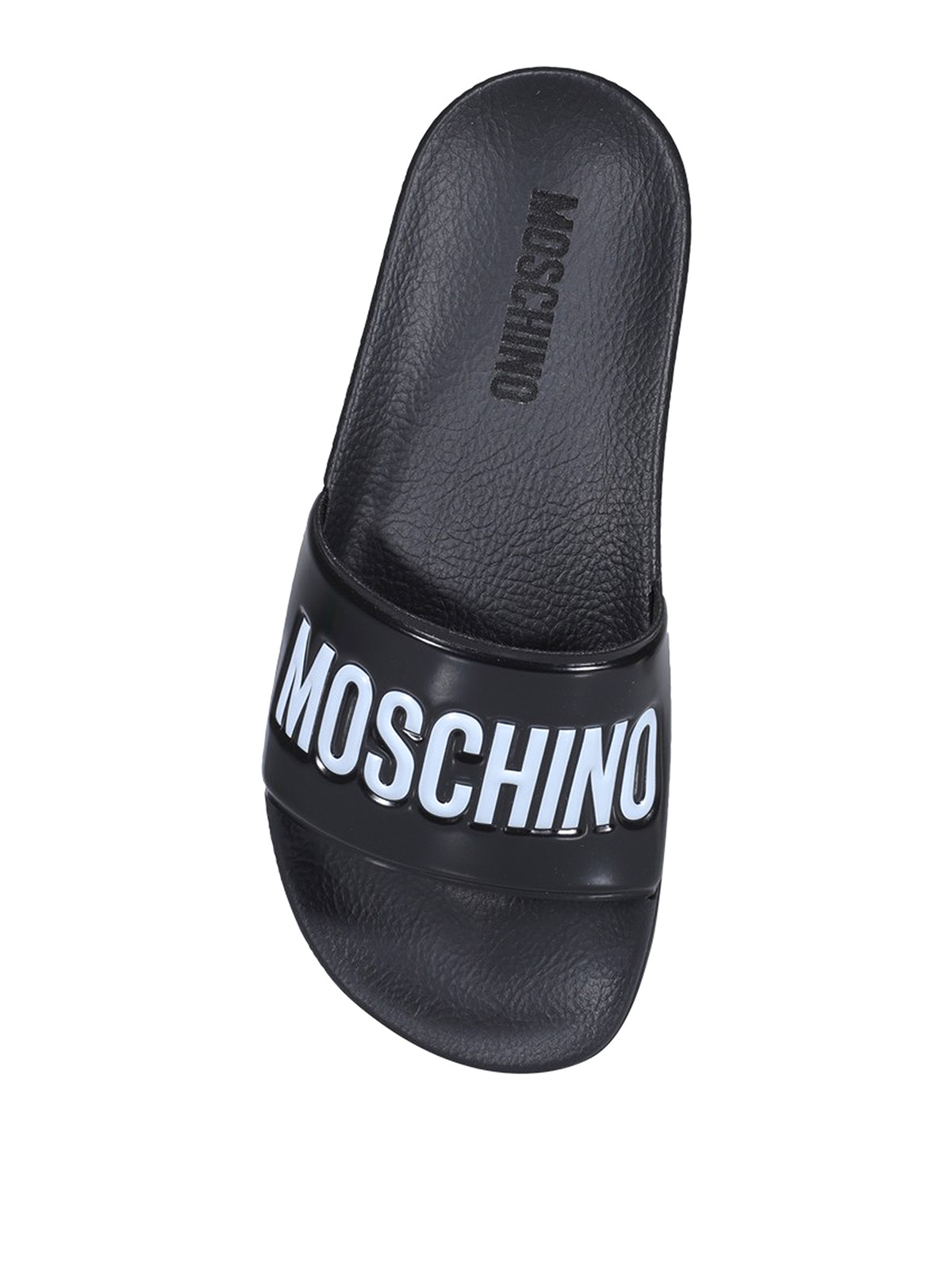 Moschino Rubber slides - Black - Women | MA28022G1DM10000