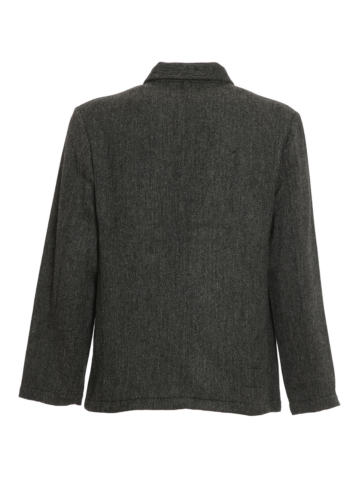 Universal Works Bakers herringbone tweed jacket | 25514CHARCOAL