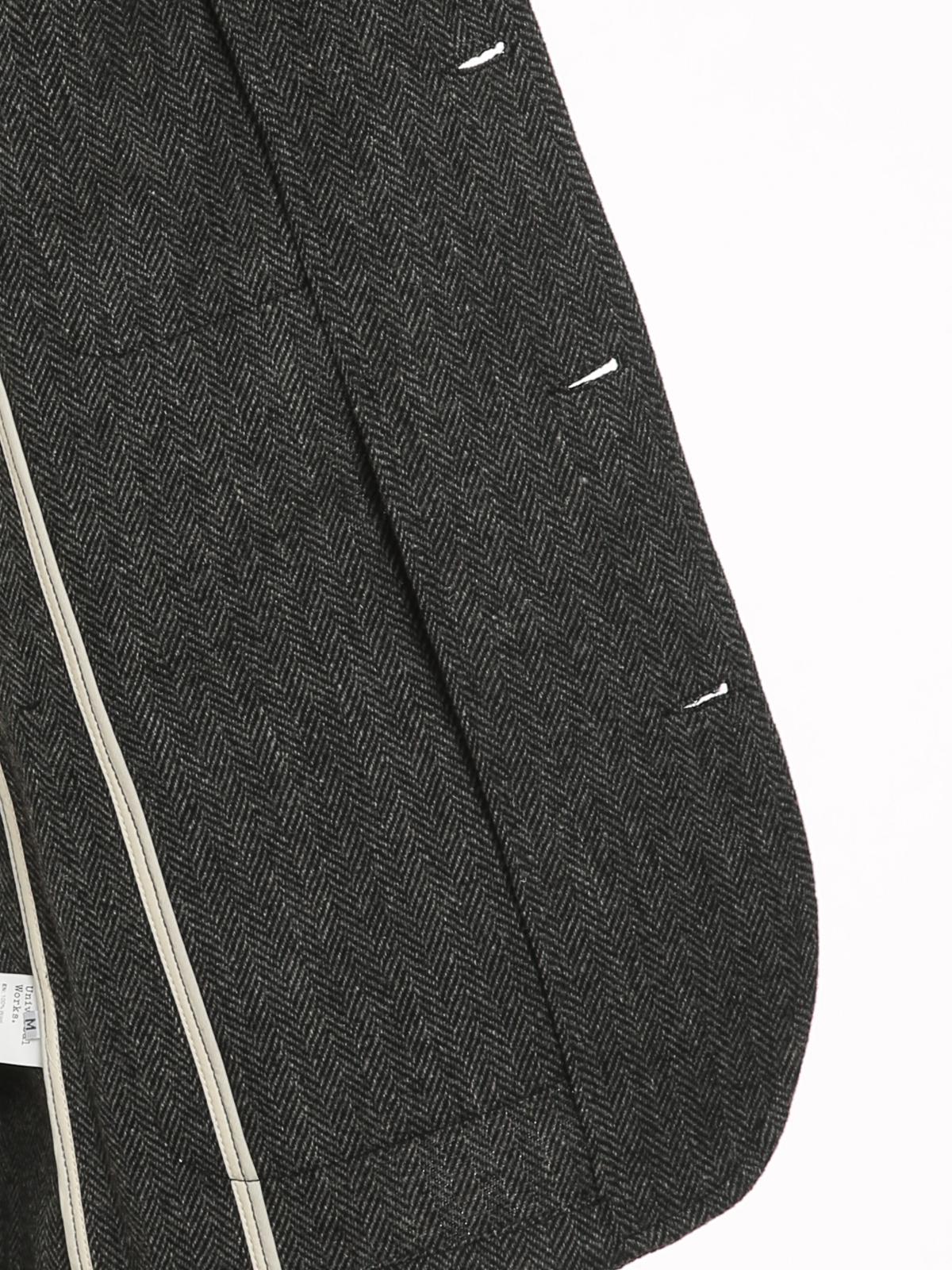 Universal Works Bakers herringbone tweed jacket | 25514CHARCOAL