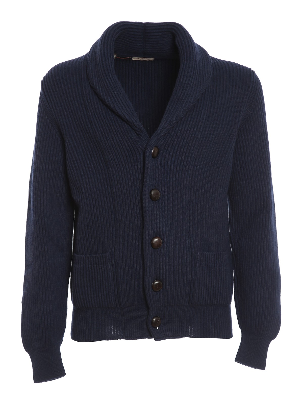 Cardigans McGeorge of Scotland - Ribbed wool and cashmere cardigan ...
