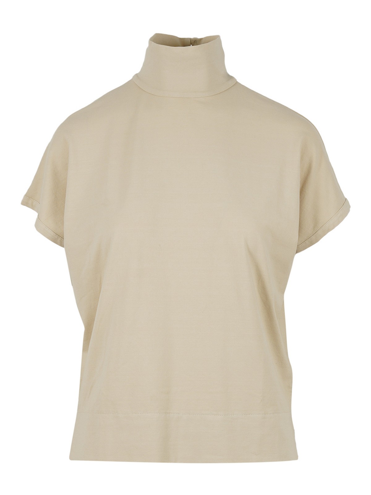 Alpha Studio Half-neck kimono - Light Brown - Women | AD6543H3260