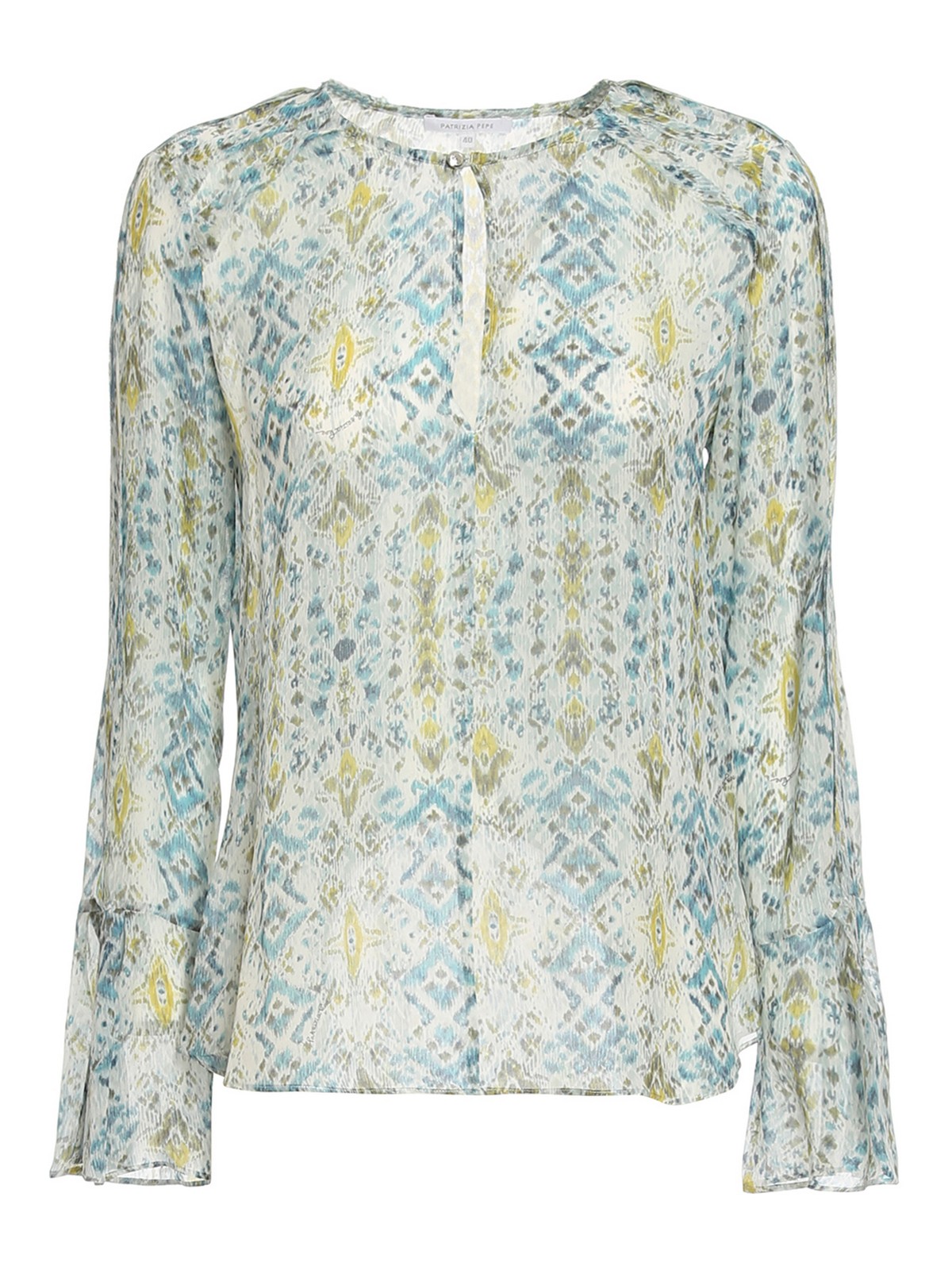 Patrizia Pepe Patterned blouse - Light Blue | 8C0509A009XV15