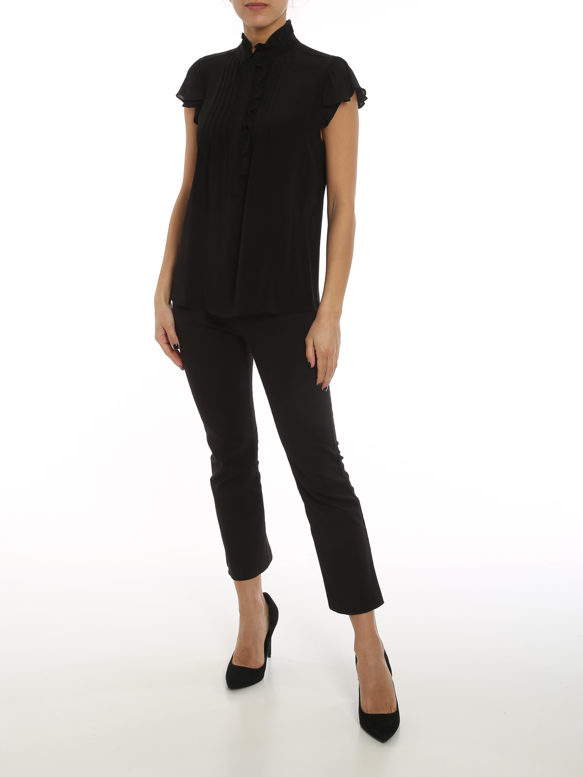 Twinset Bluse - Schwarz - Schwarz - Damen | 221TP227200006