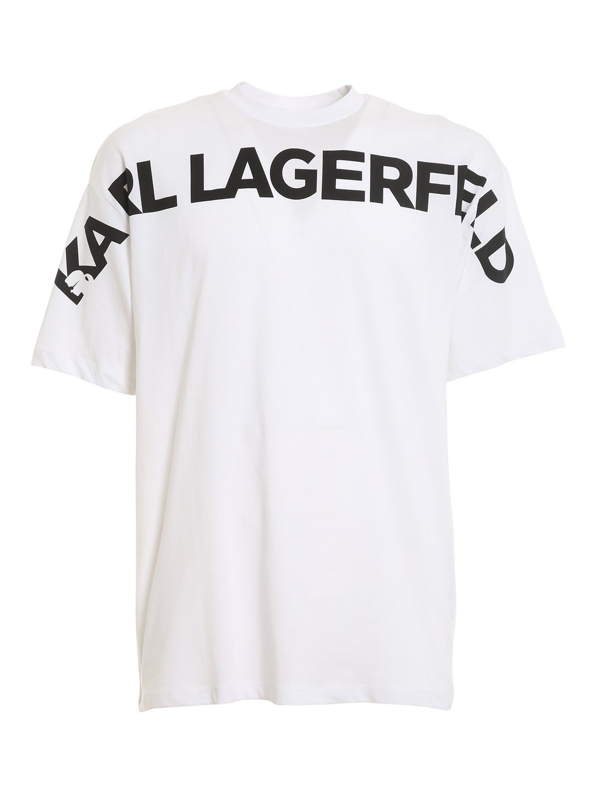 T-shirts Karl Lagerfeld - Logo lettering print T-shirt - 75525152122410