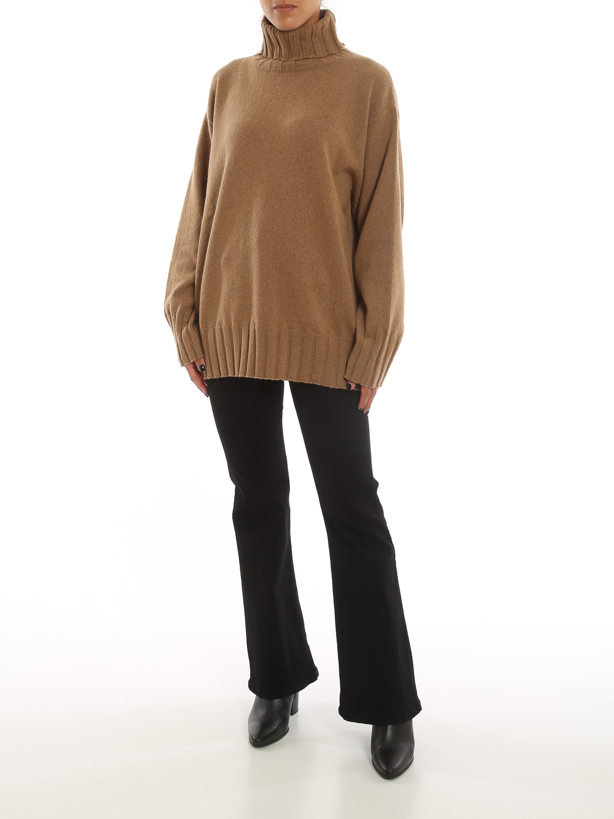 Malo Cashmere turtleneck - Brown - Women | DXC133F1B94E1664