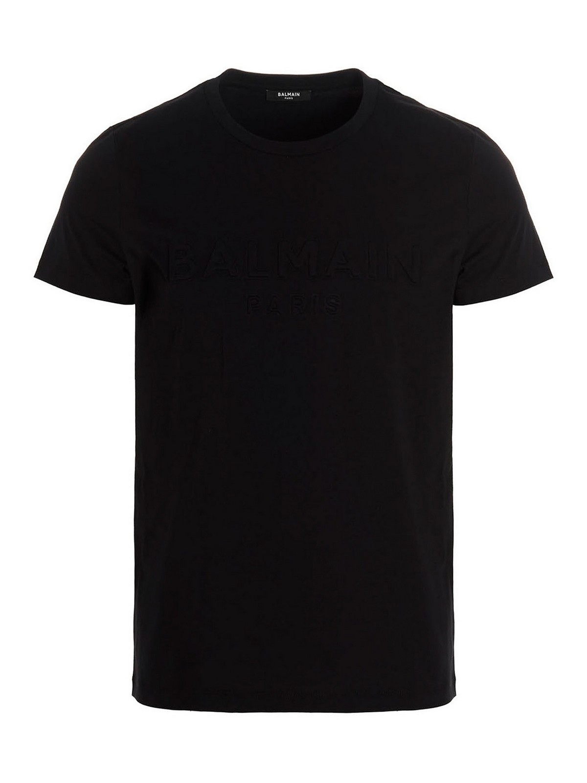Balmain Embossed logo t-shirt - Black - Men | YH1EF000BB200PA