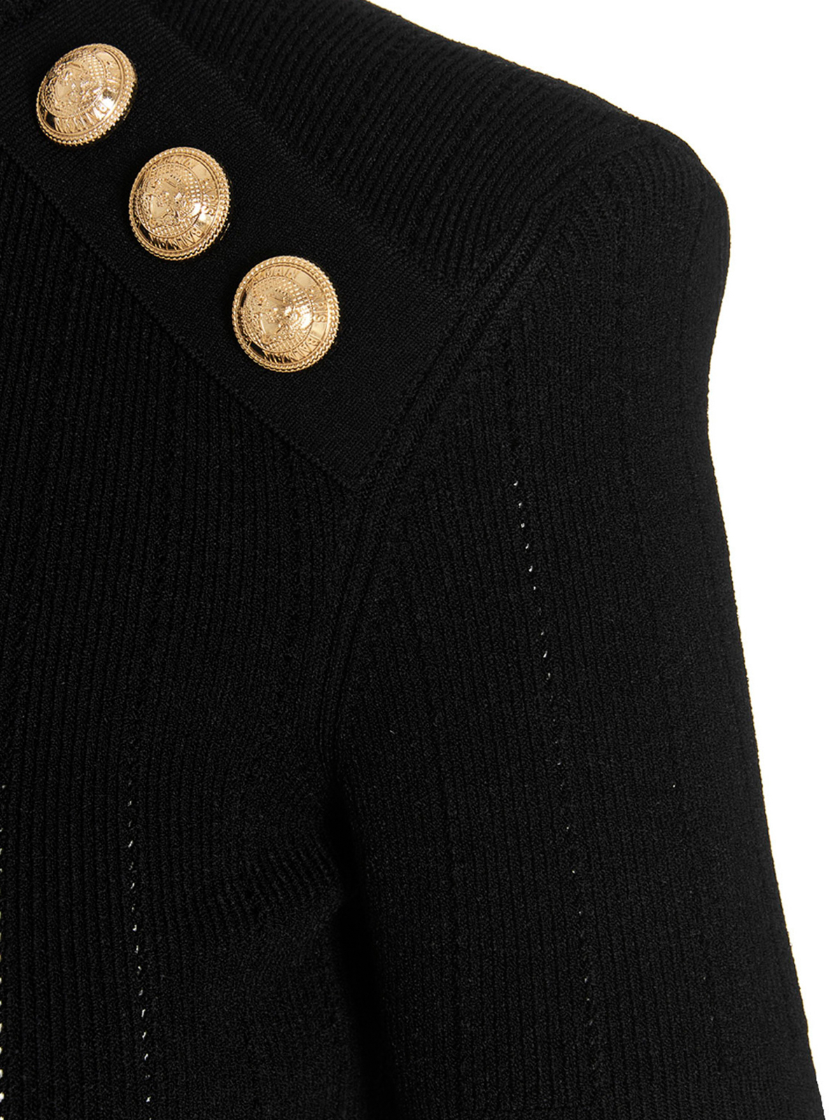 Short dresses Balmain - Logo button dress - YF1R6005KB070PA