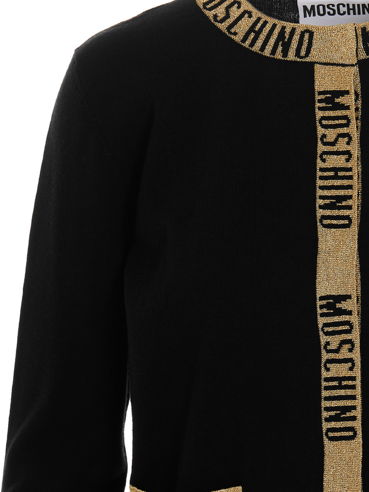 Cardigans Moschino - Lurex logo cardigan - 092155001555