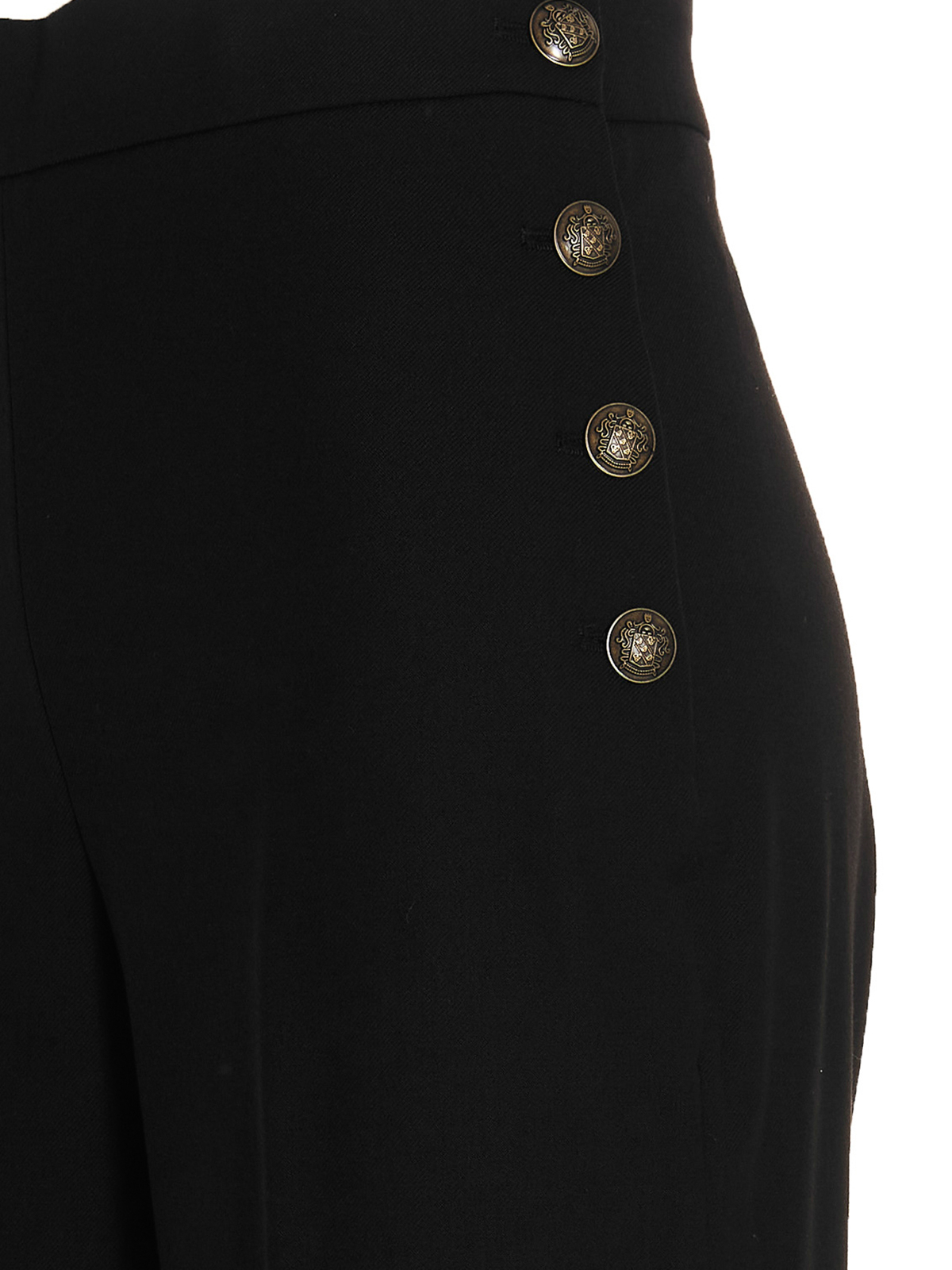 Twinset Logo button pants - Black - Women | 222TP234200006