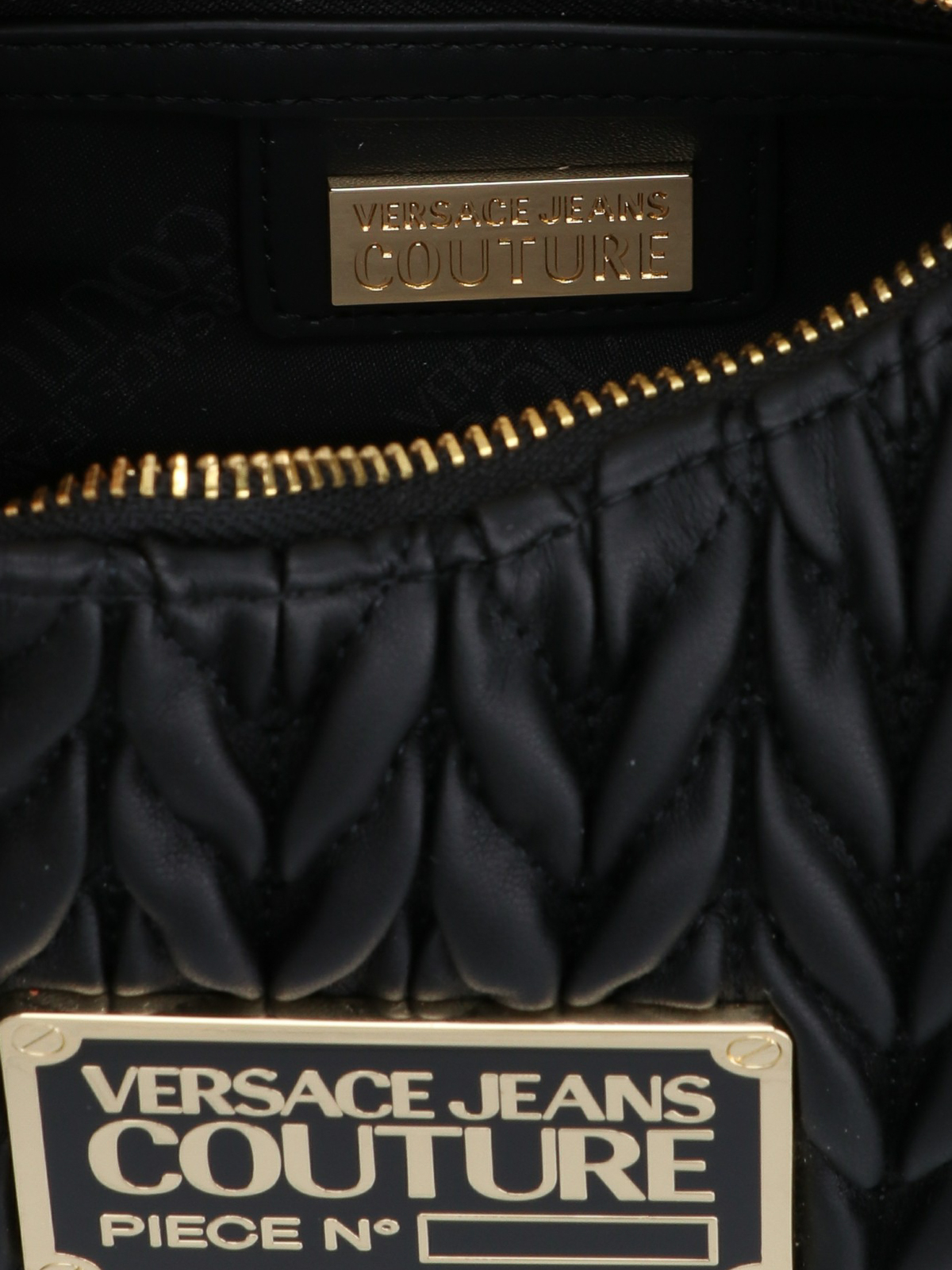 Versace Jeans Couture Logo Shoulder Bag - Black | 73VA4BO1ZS409899