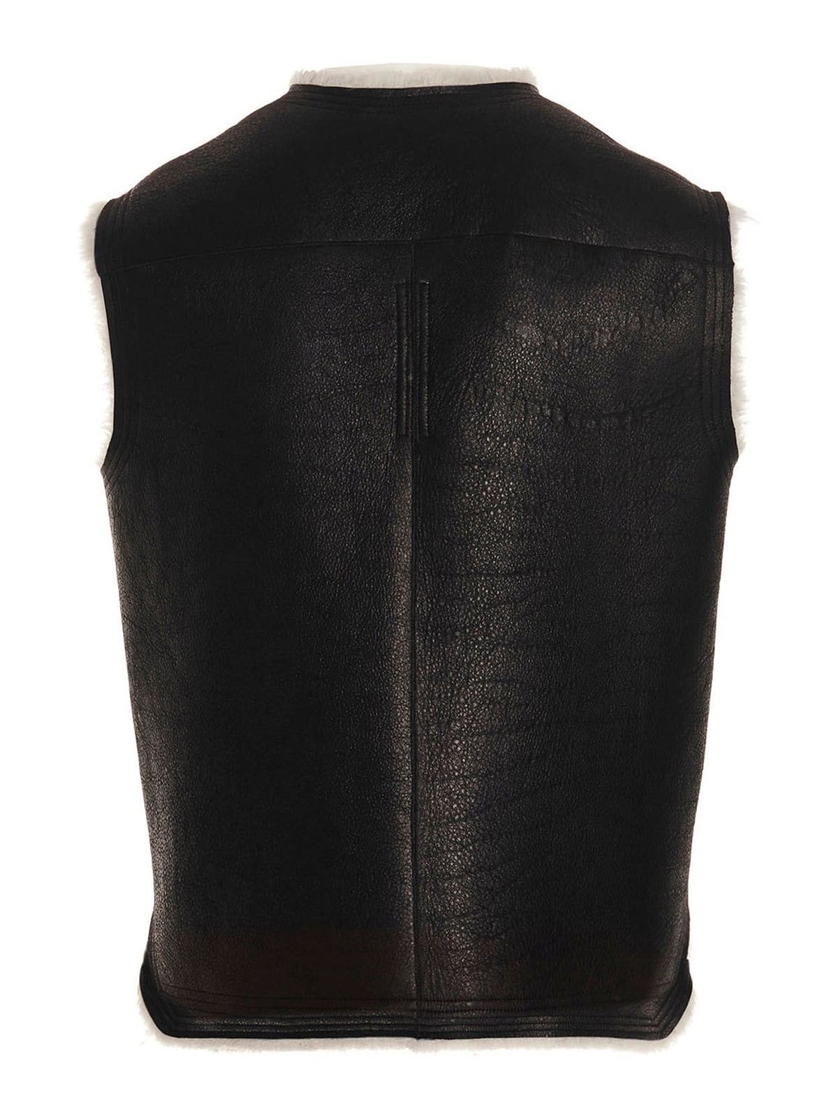 Rick Owens Sheepskin vest - Black - Men | RU02B2740LSHP0908