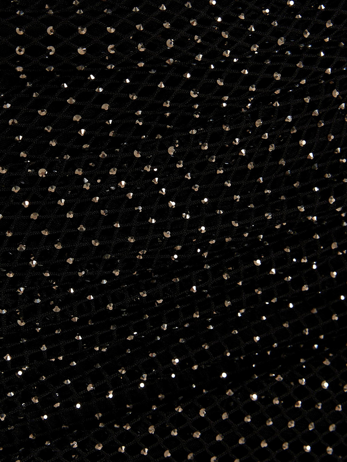 Evening dresses Self Portrait - Rhinestone fishnet dress - AW22145BLACK