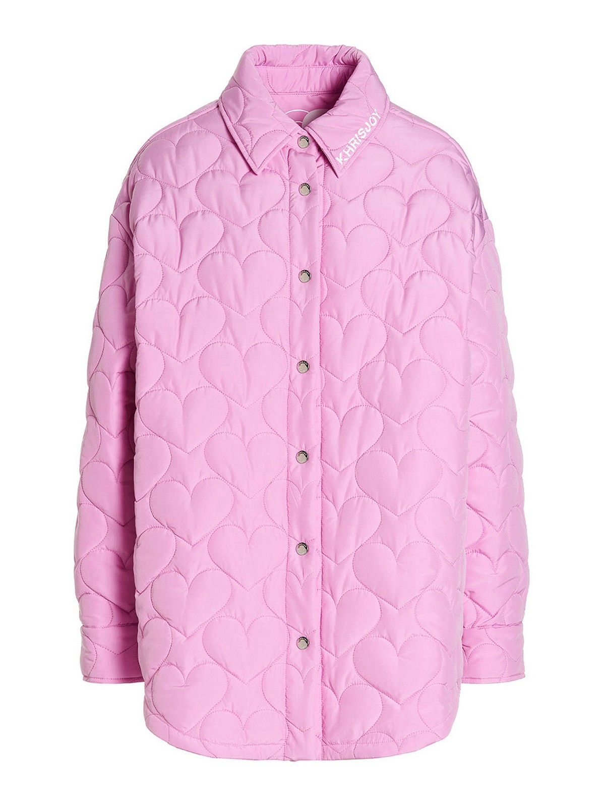 KhrisJoy Hearts puffer jacket - Pink - Women | DFPW006NYHTMV165