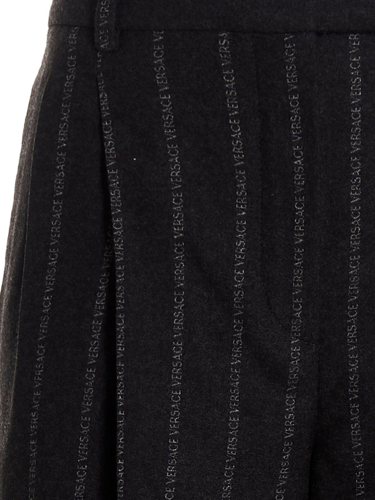 Tailored & Formal trousers Versace - Logo trousers - 10066741A053021E510