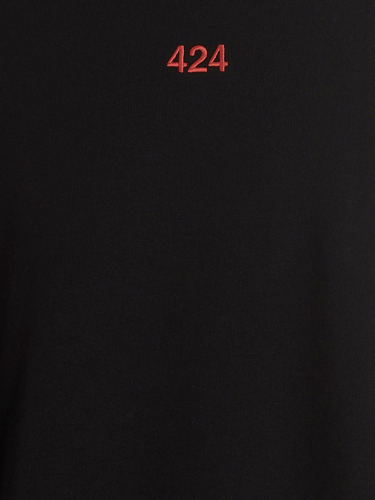 424 Logo embroidery sweatshirt - Black - Men | 33424M42RX22655099