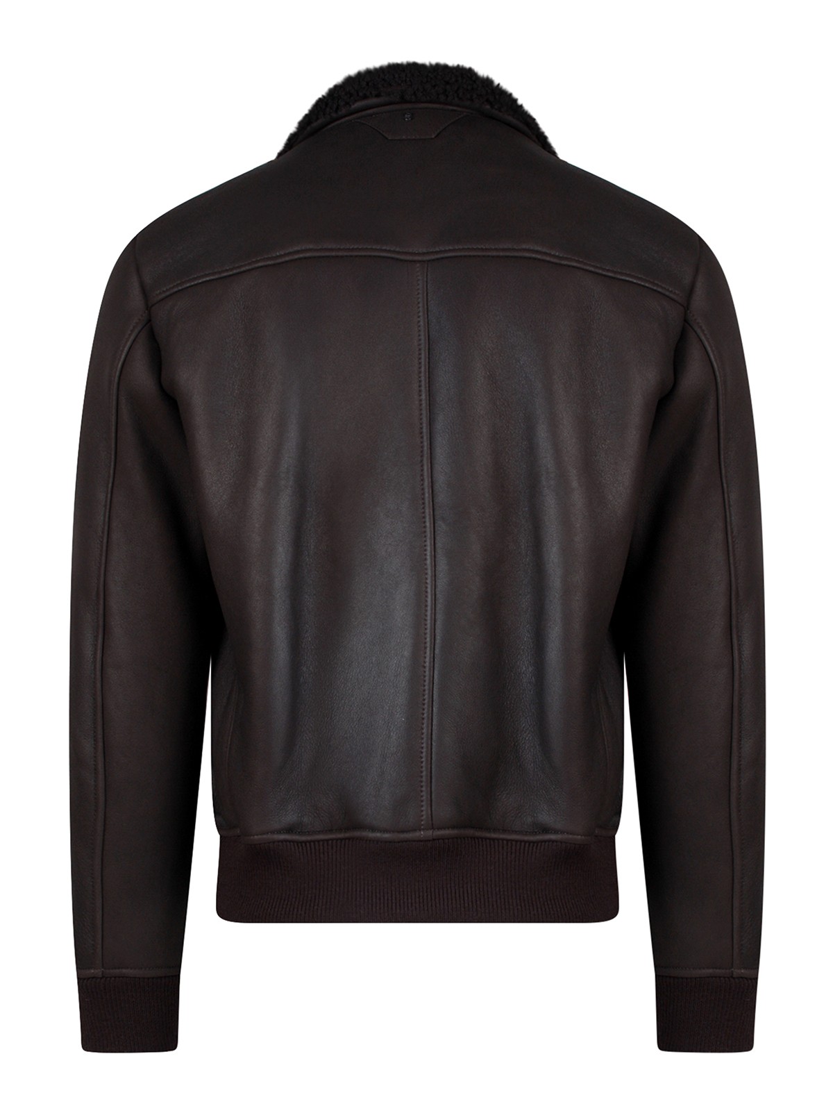 Salvatore Santoro Shearling jacket with knitted profiles | 43511COFFEE