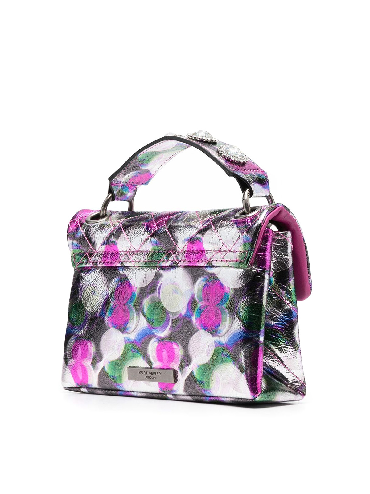 Shoulder bags Kurt Geiger - Kensington metallic-pattern tote bag ...