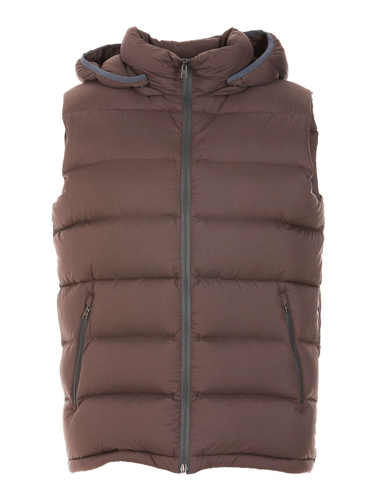 Herno Tech fabric puffer jacket - Brown - Men | PI0767U124038993