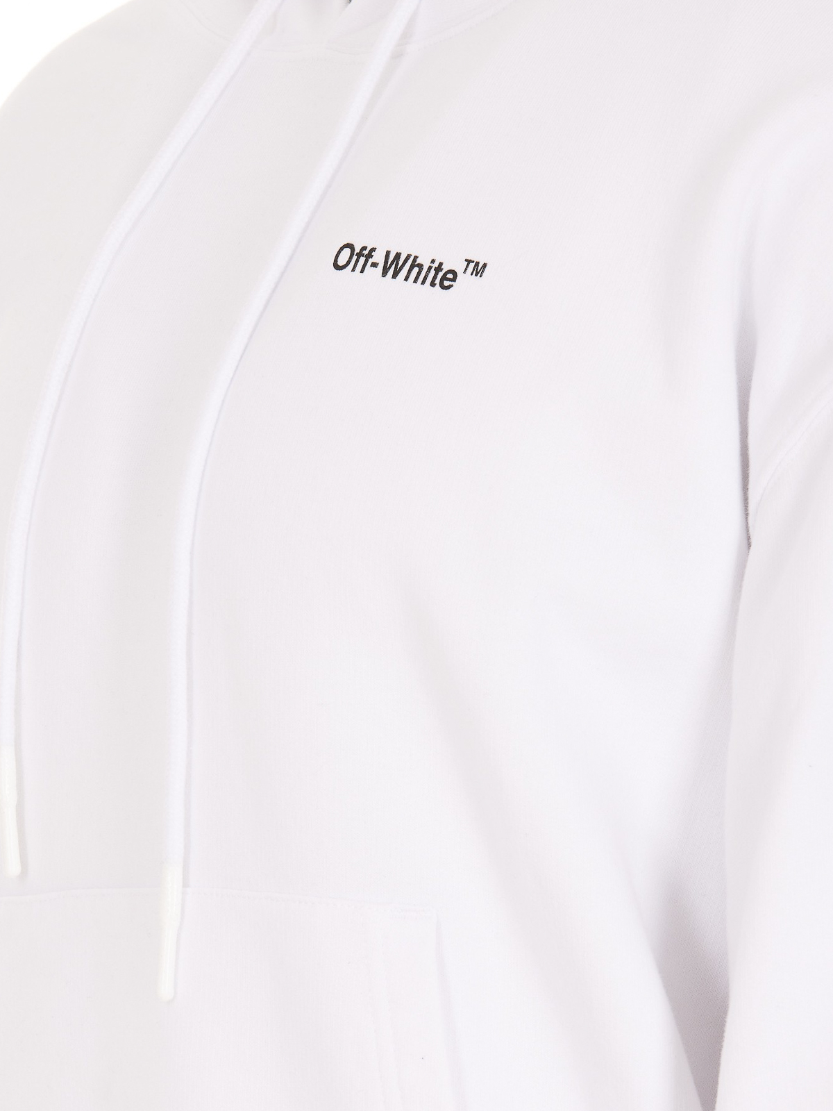 Off-White Front logo hoodie - White - Men|OMBB037C99FLE0030110