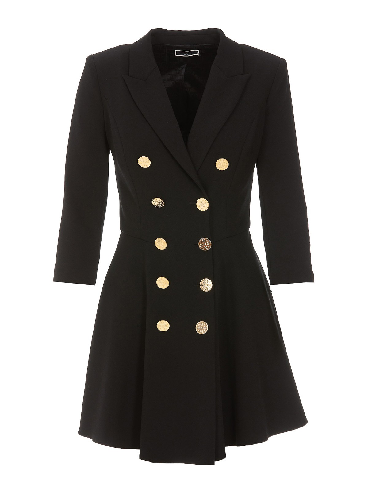 Short dresses Elisabetta Franchi - Tech fabric robe manteau - AB19026E2110