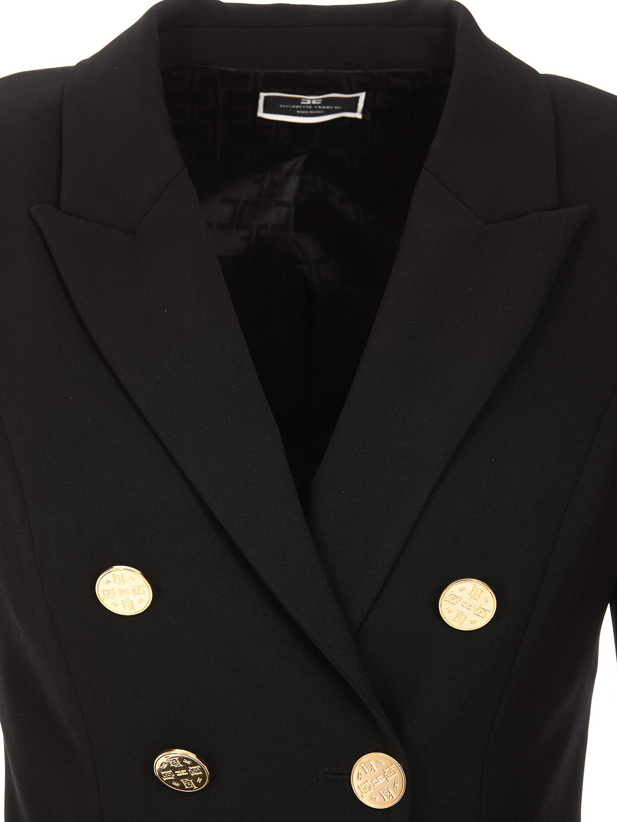 Short dresses Elisabetta Franchi - Tech fabric robe manteau - AB19026E2110