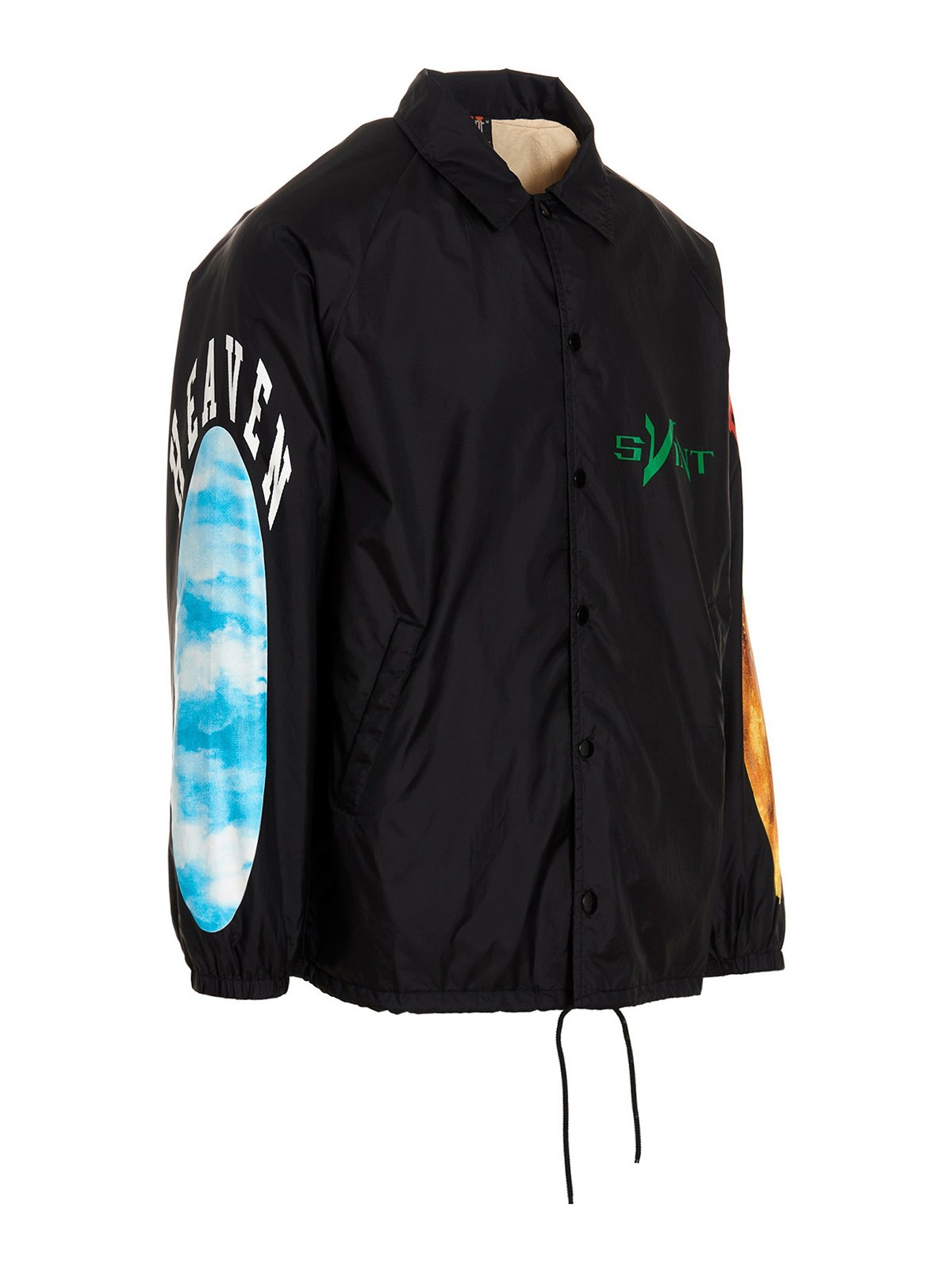 Casual jackets Saint Mxxxxxx - Coach skull jacket - SMA220000082BLACK