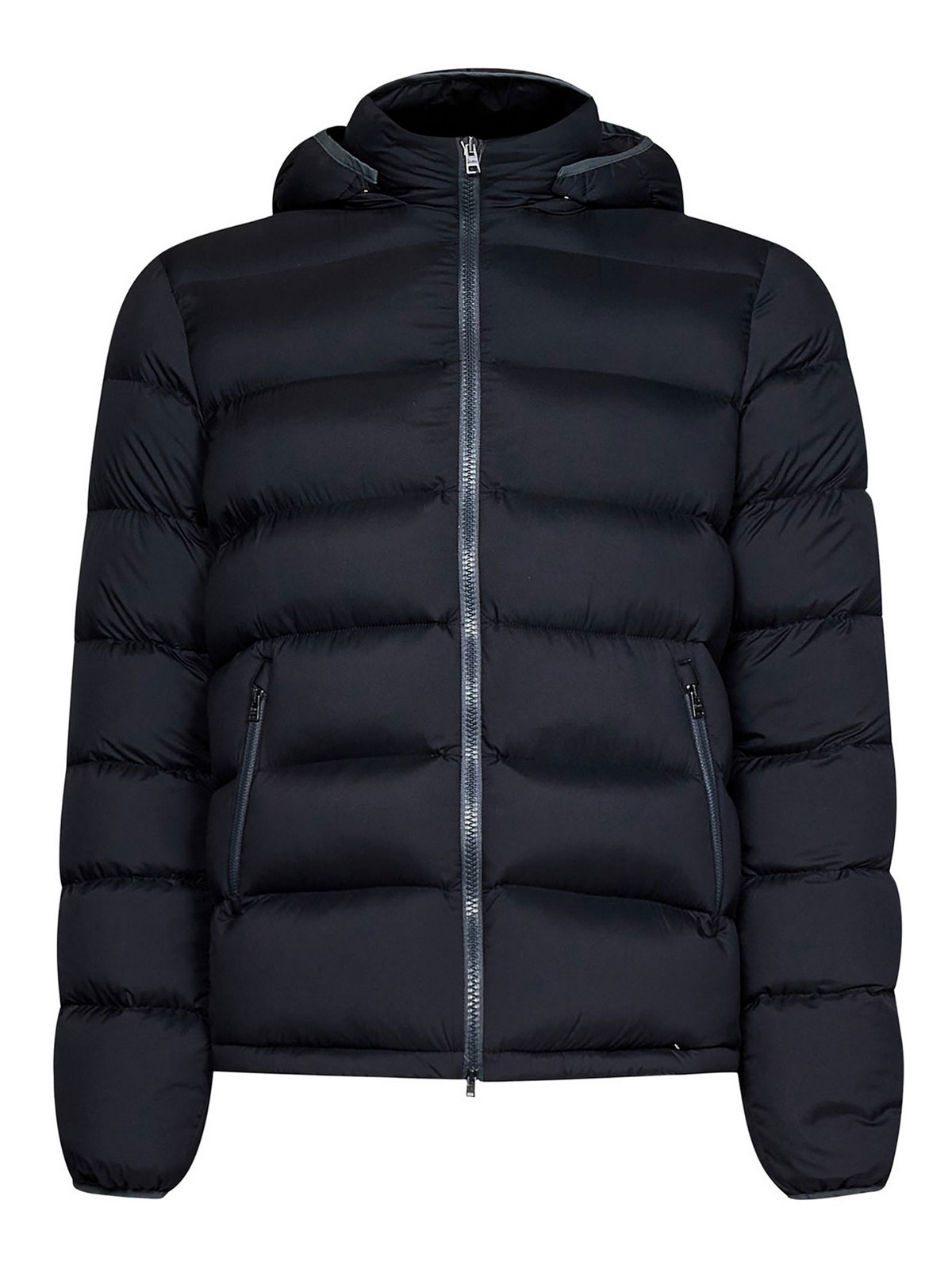 Herno Tech fabric puffer jacket - Black - Men | PI0766U124039300