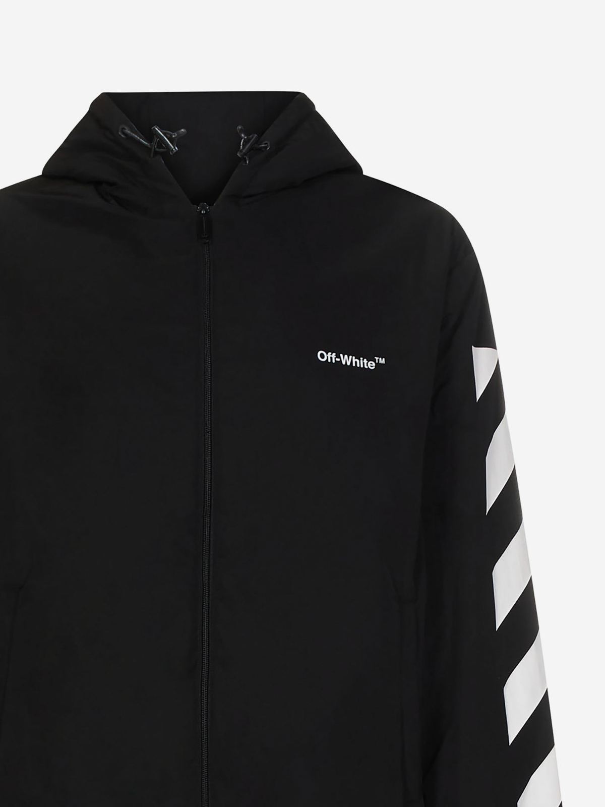 Off-White Tech fabric puffer jacket - Black | OMED044C99FAB0011001