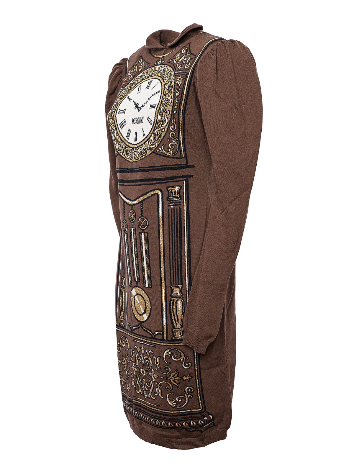 Moschino Baroque clock dress - Brown - Women | 048354002093