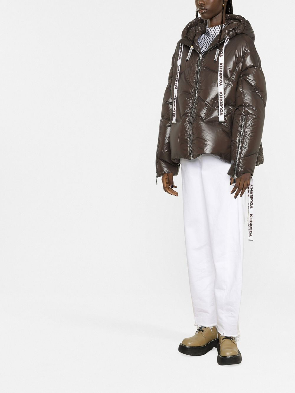 Padded jackets KhrisJoy - Khris Iconic Shiny puffer jacket ...