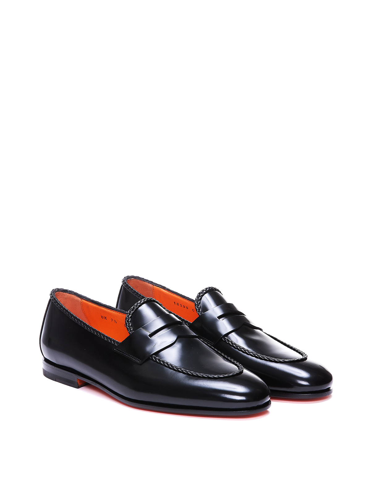 Loafers & Slippers Santoni - Leather loafers - MCNC18399SA4BPOHN01