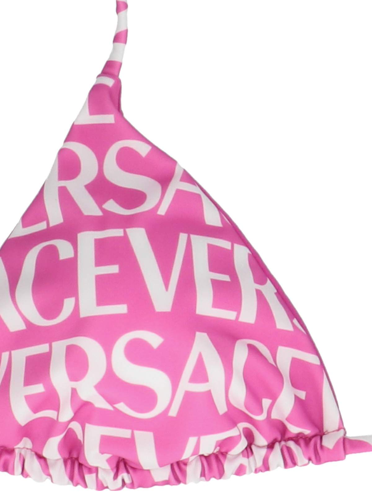 Bikinis Versace - All-over logo bikini top - 10014061A054605P110