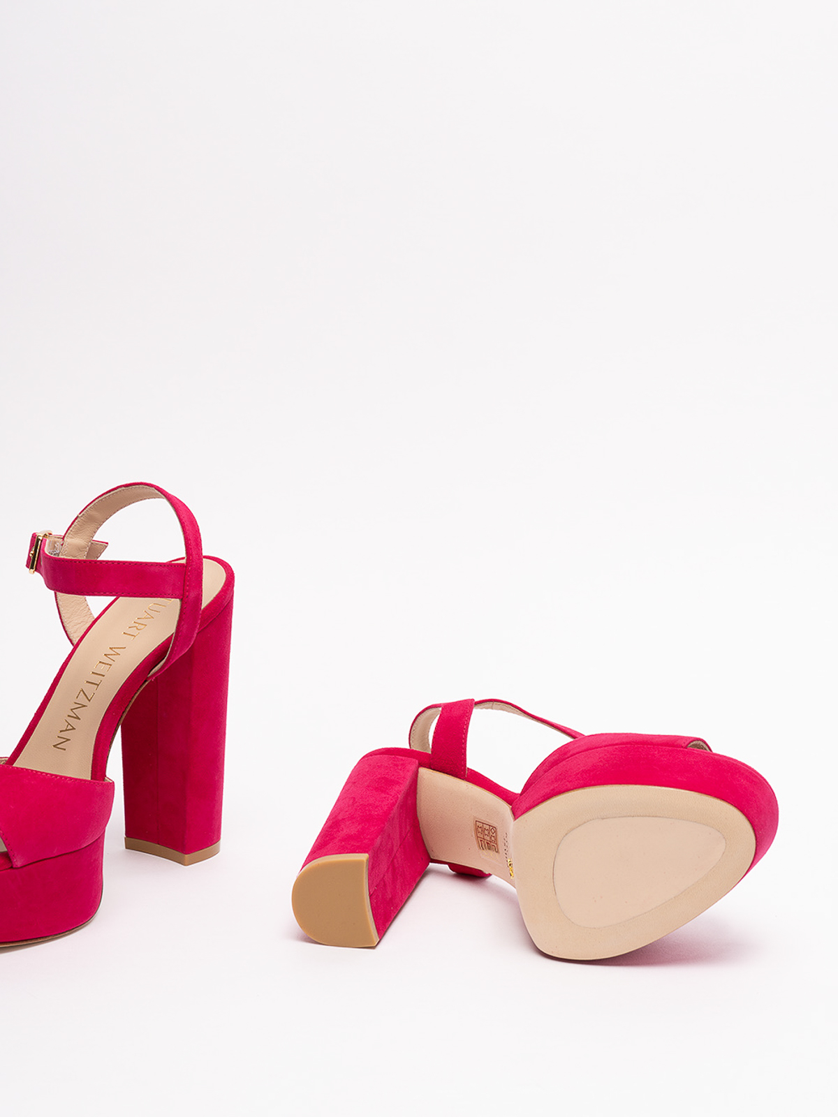 Stuart Weitzman Ryder 130 platform sandals - Fuchsia | S5533SUENJG