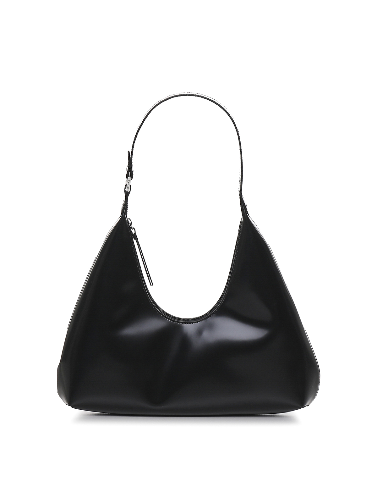 By Far Amber logo leather bag - Black - Women | AMBERBLACK
