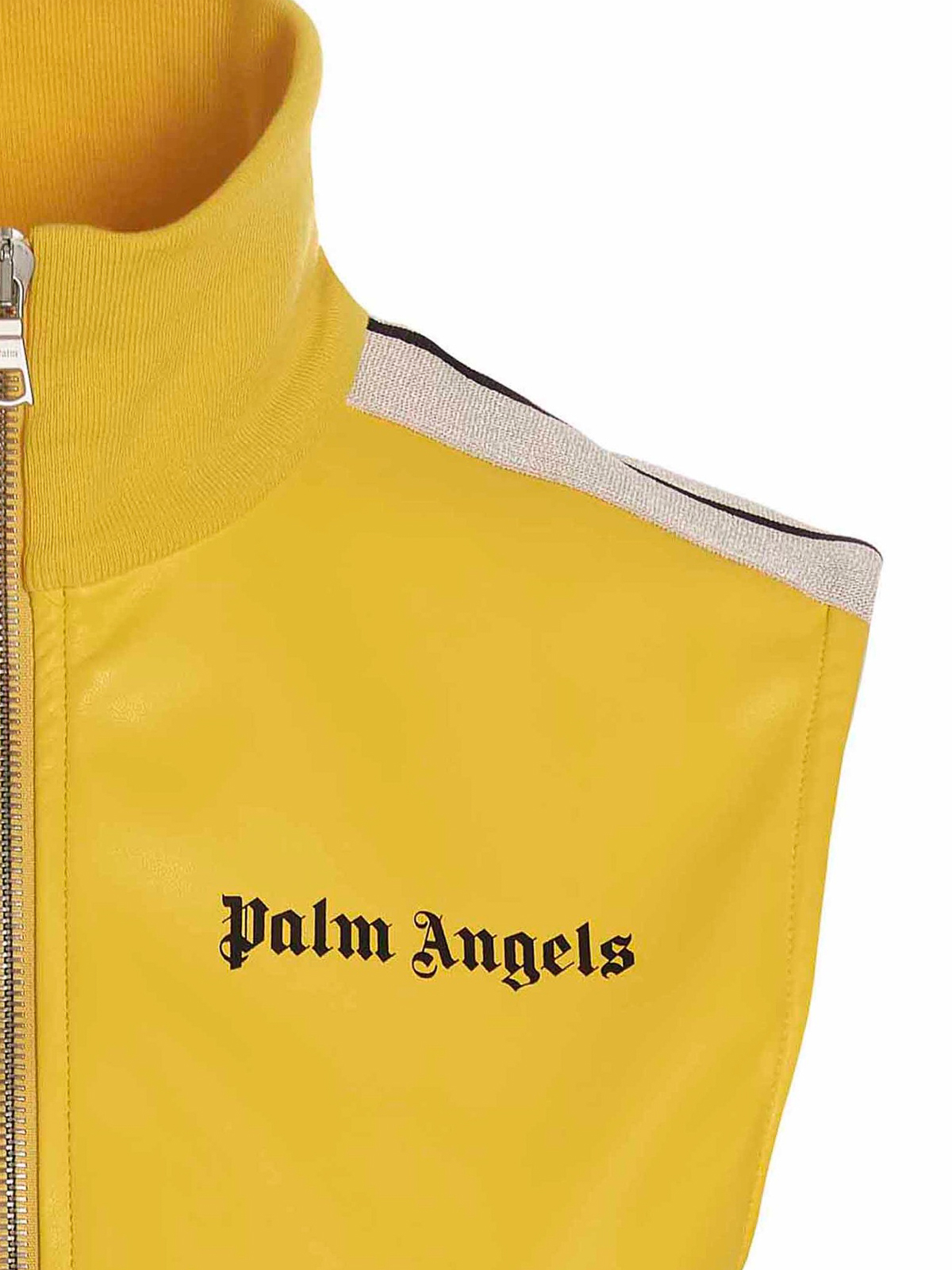 Tops y camisetas sin mangas Palm Angels - Top - Leather Effect Track ...