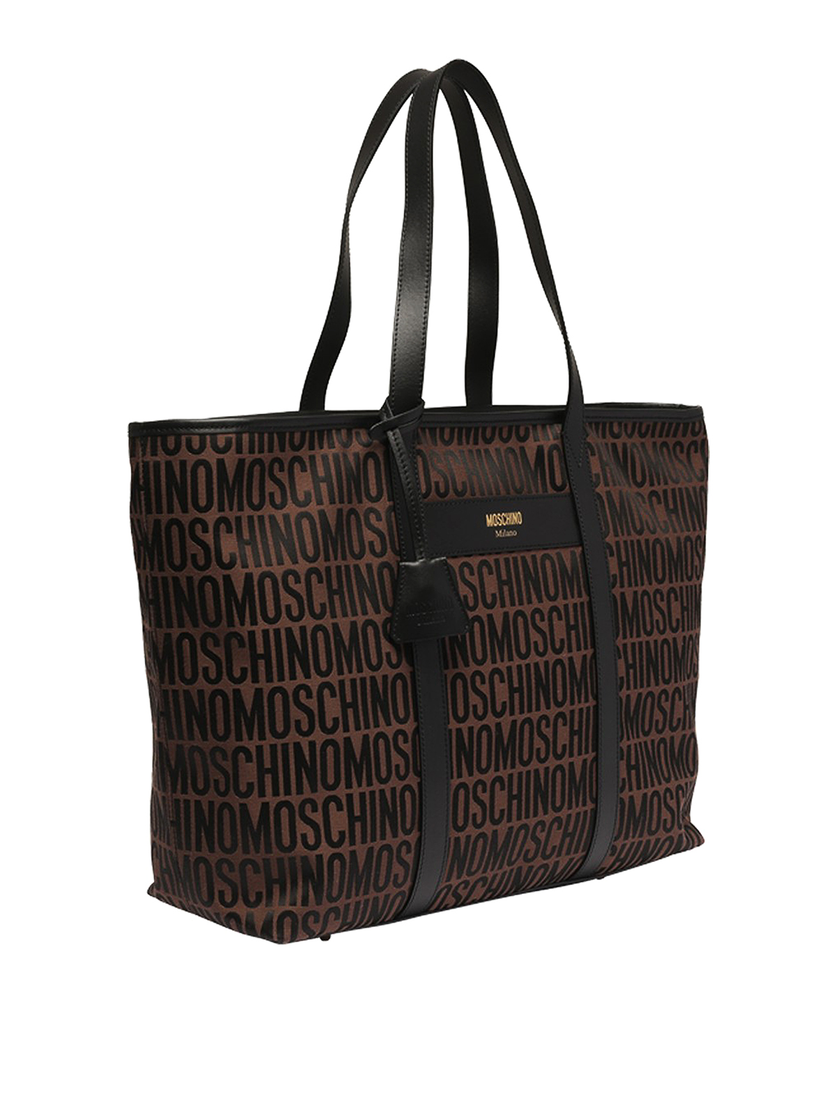 Moschino All over logo tote - Brown - Women | 740282681103 Moschino All over logo tote - Brown - Women | 740282681103