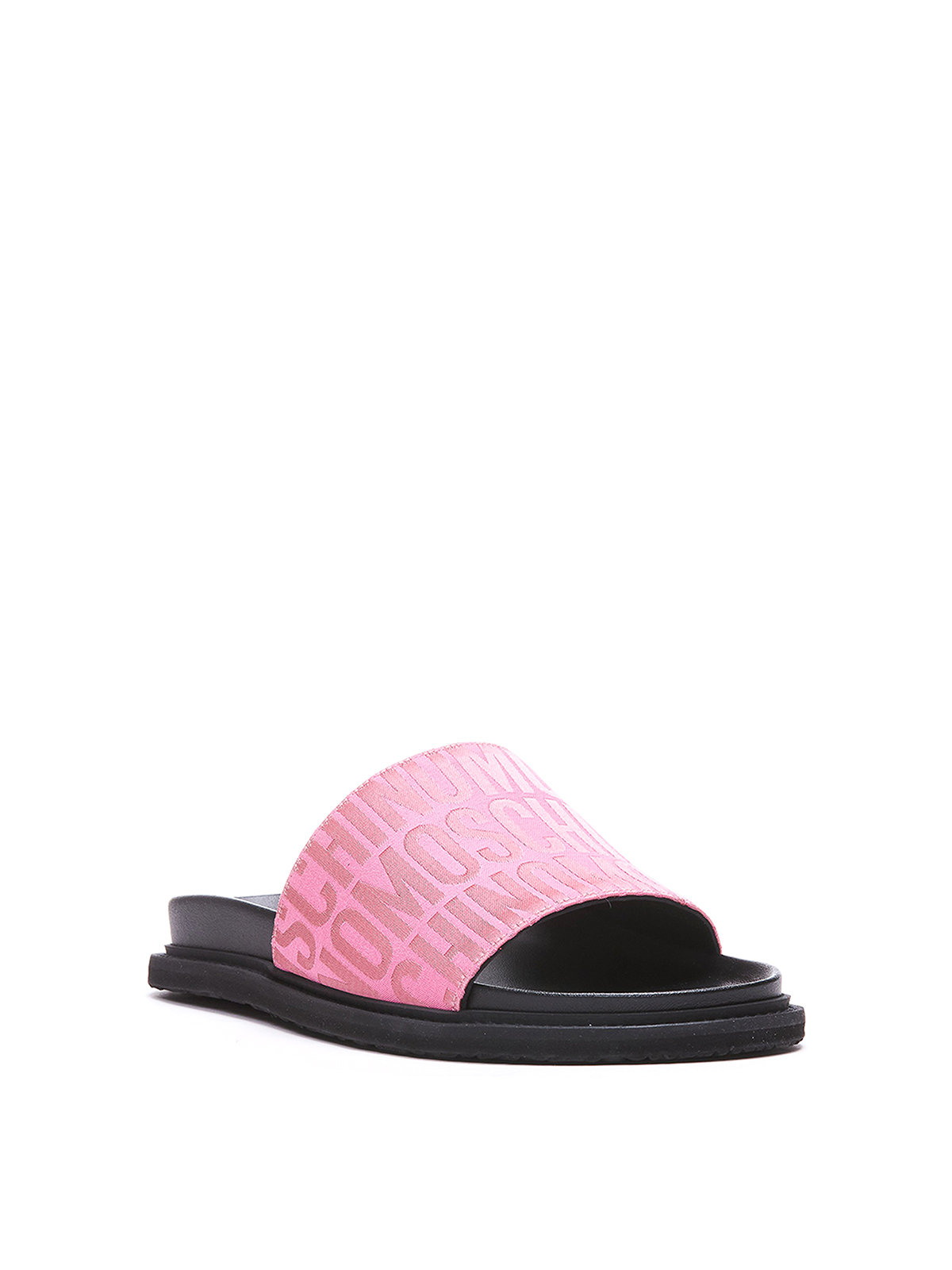 Flip flops Moschino - All over logo sliders - MN28033G1G101600