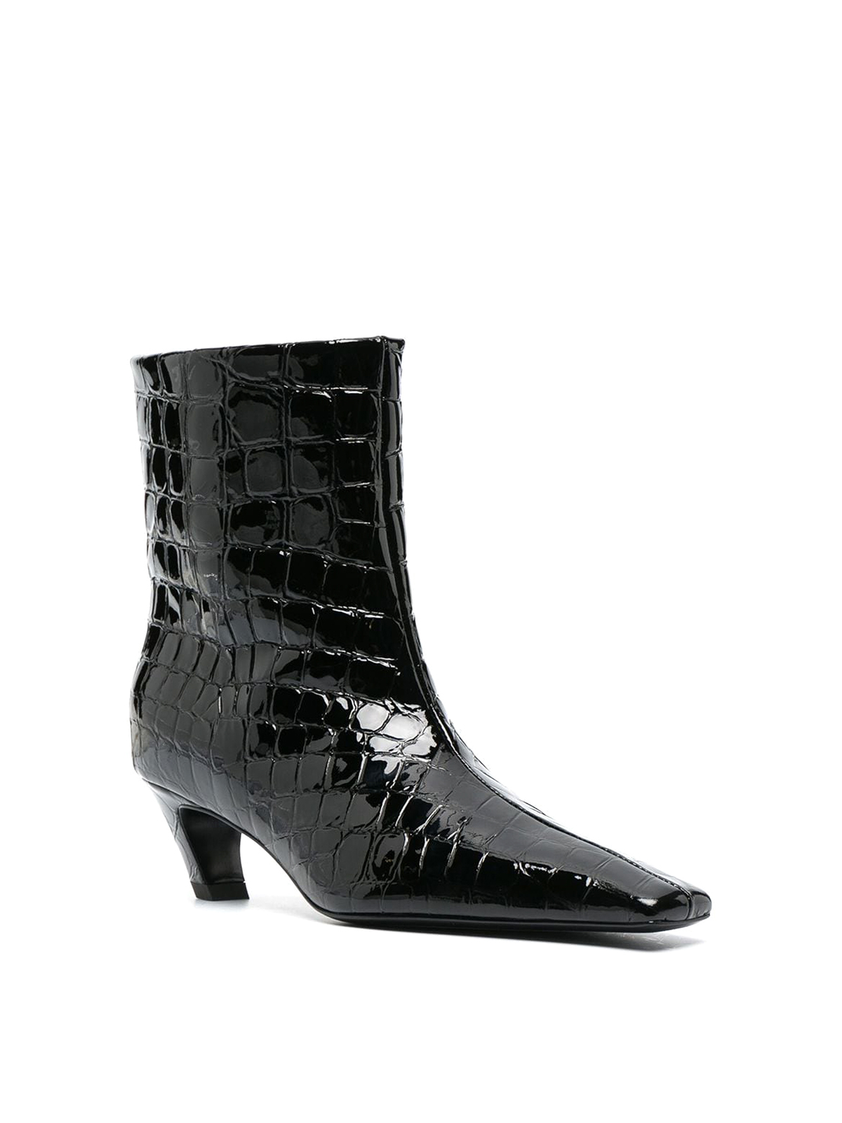 Khaite The arizona leather boots in croco effect | F2000789200