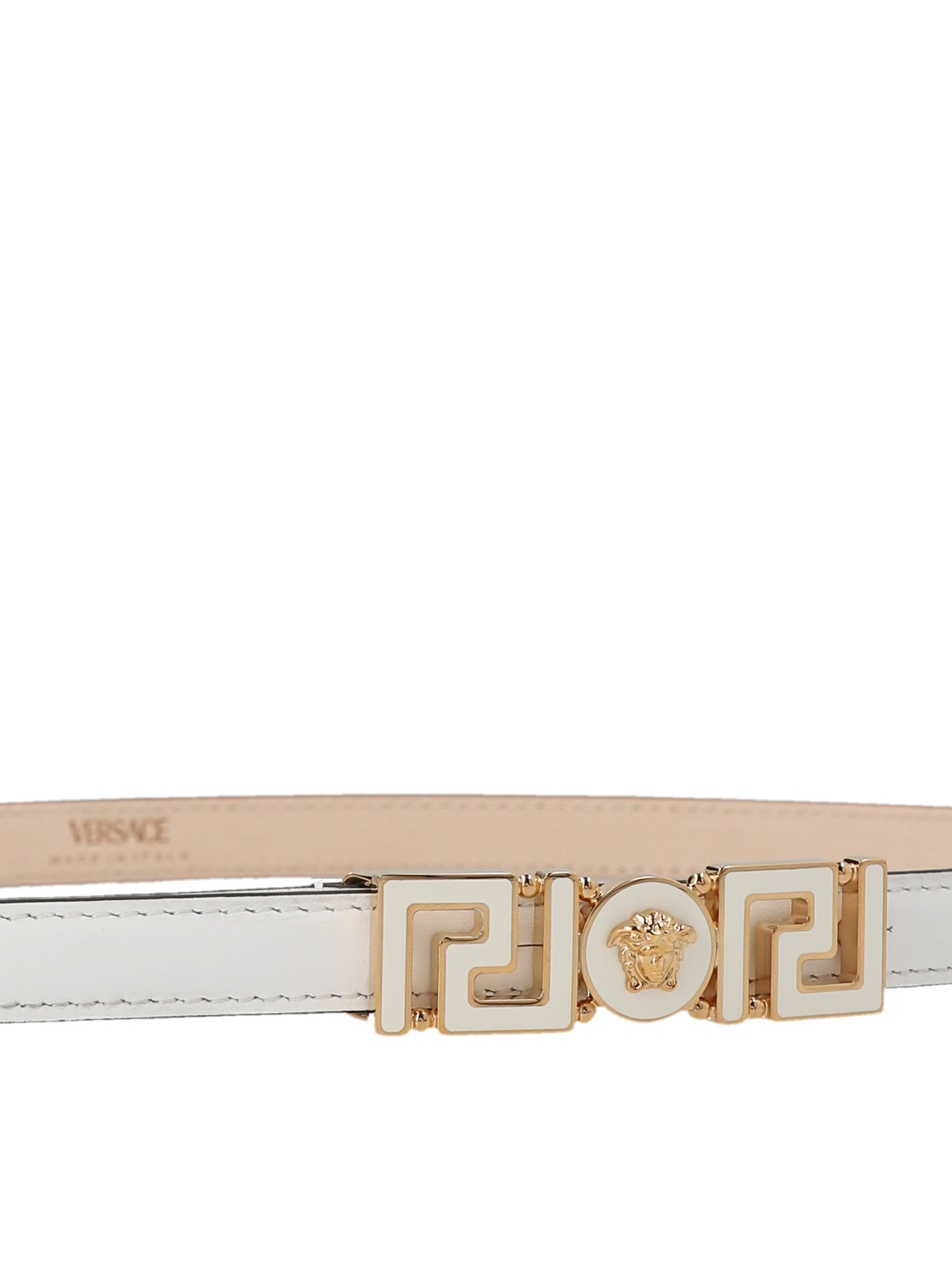 Versace Greca medusa belt - White - Women | 10091251A047911W00V