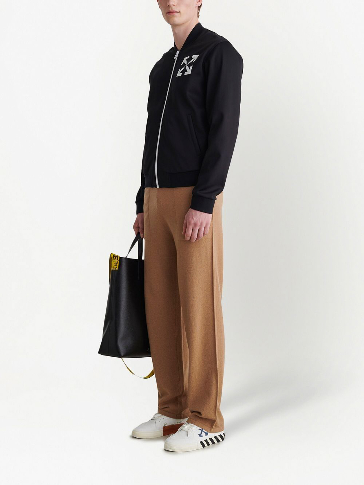 Off-White Arrow zipped jacket with print logo | OMBD037C99FAB0021001