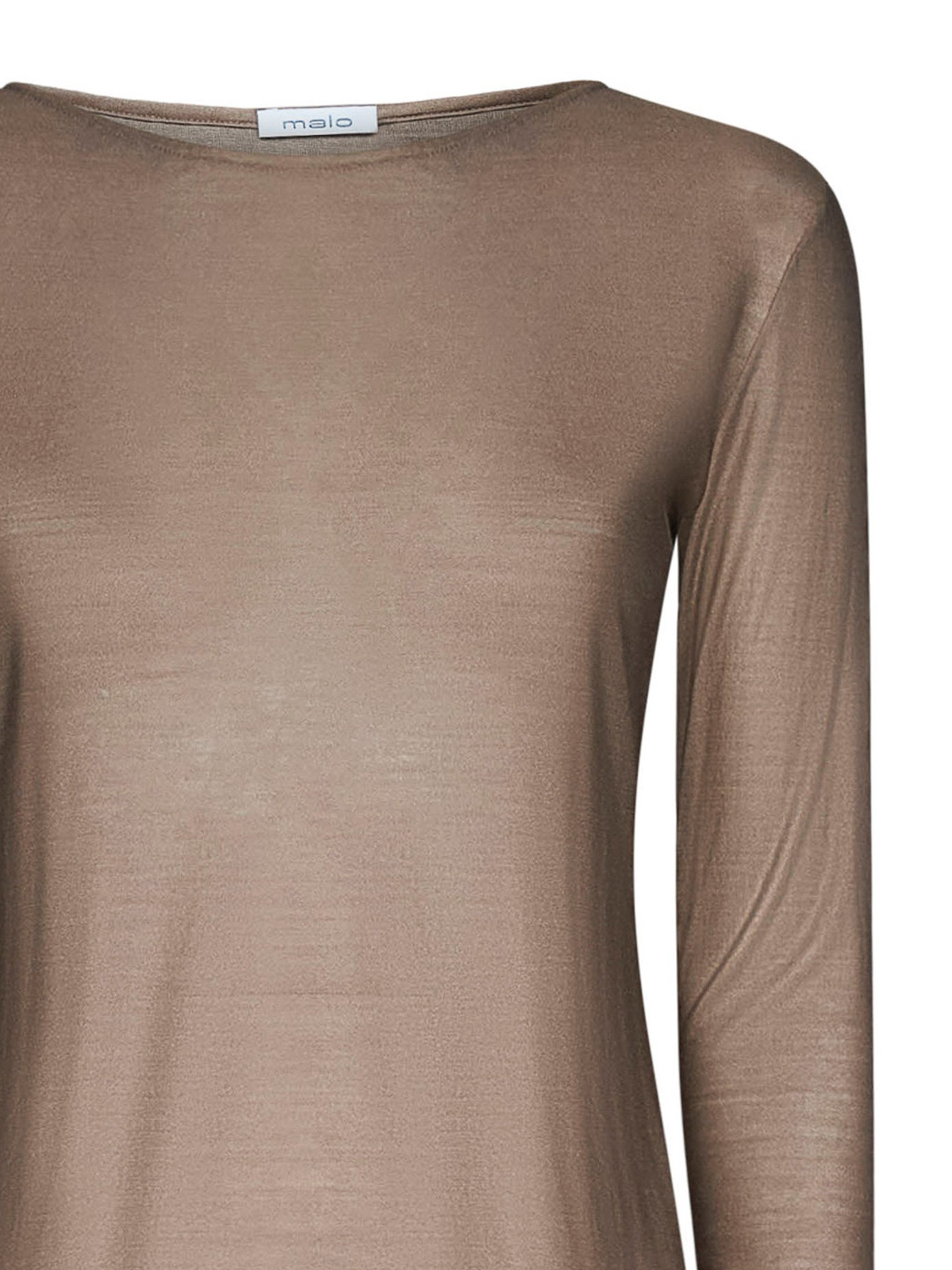 T-shirts Malo - Silk bronze T-shirt - DRF022J4U03E0531 | thebs.com
