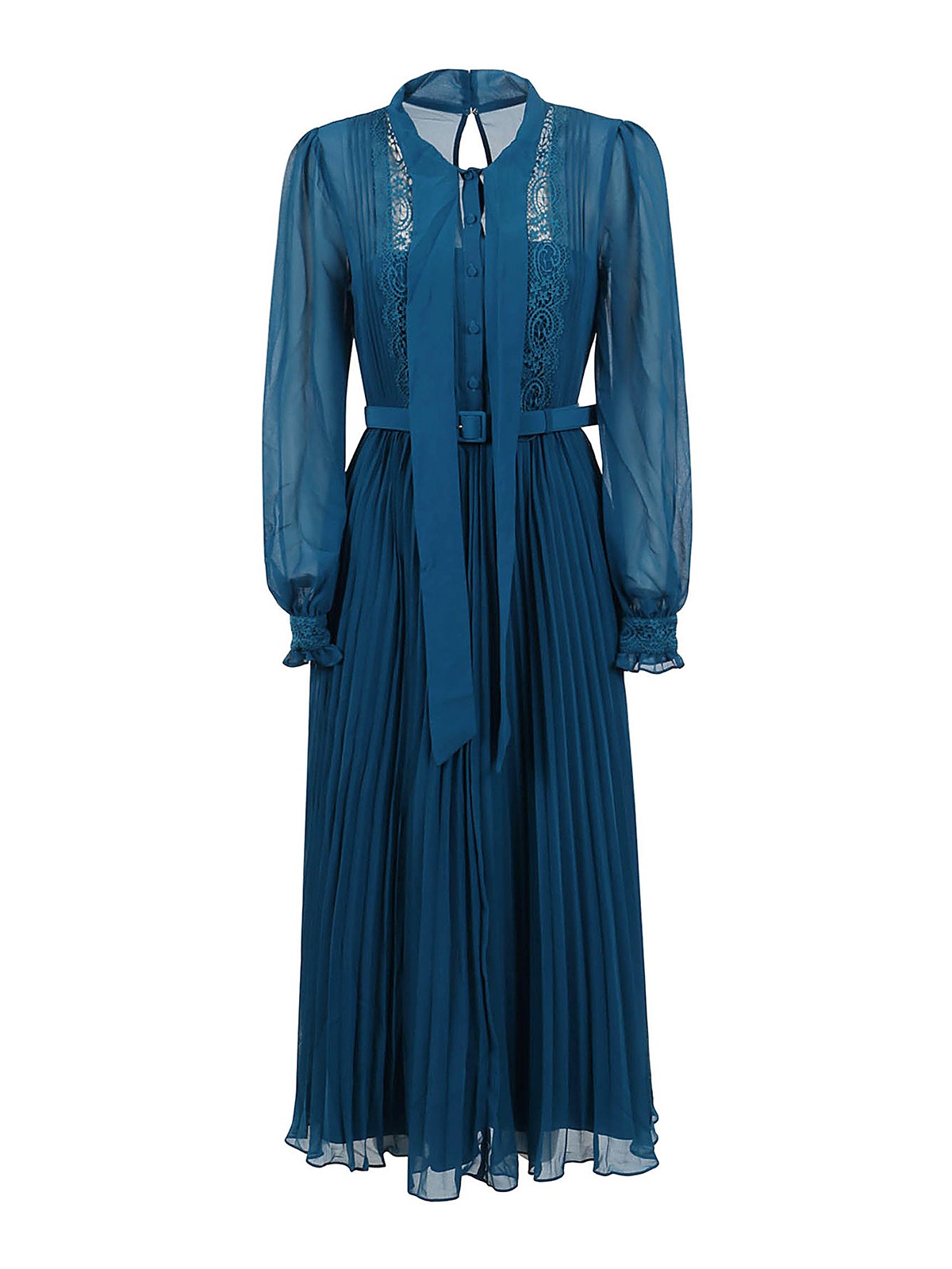 Maxi robe Self Portrait - Maxi Robe - Bleu - RS23076MBLBLUE