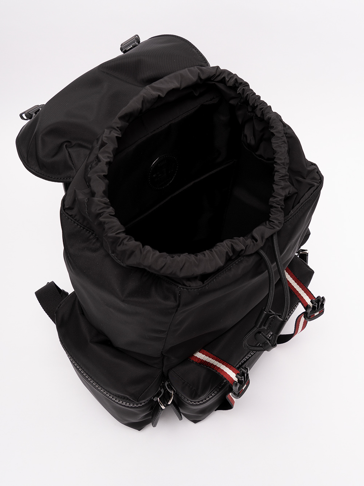 Backpacks Bally - Nylon backpack with external pocket and logo ...