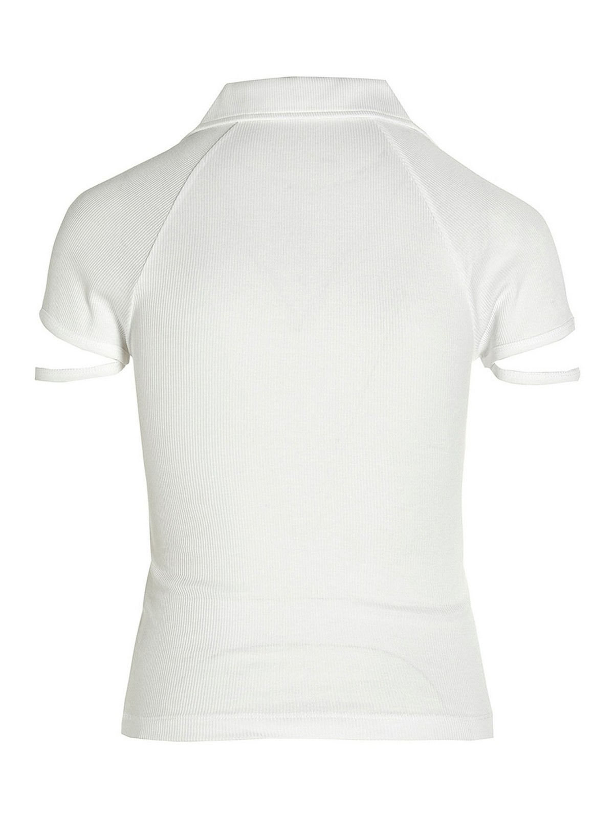 Polo shirts Helmut Lang - Cutout ribbed polo shirt - N01HW506100