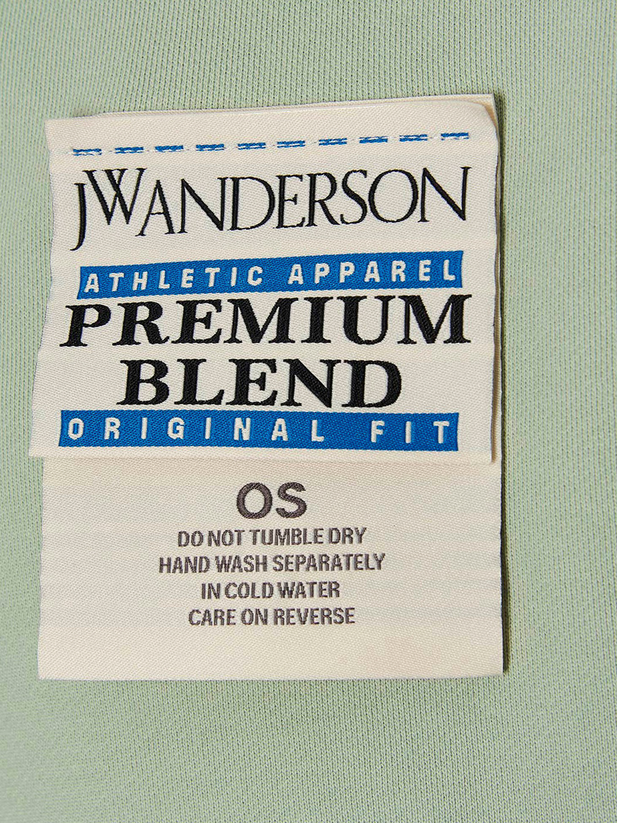 Sweatshirts & Sweaters J.W. Anderson - Care label cropped hoodie ...