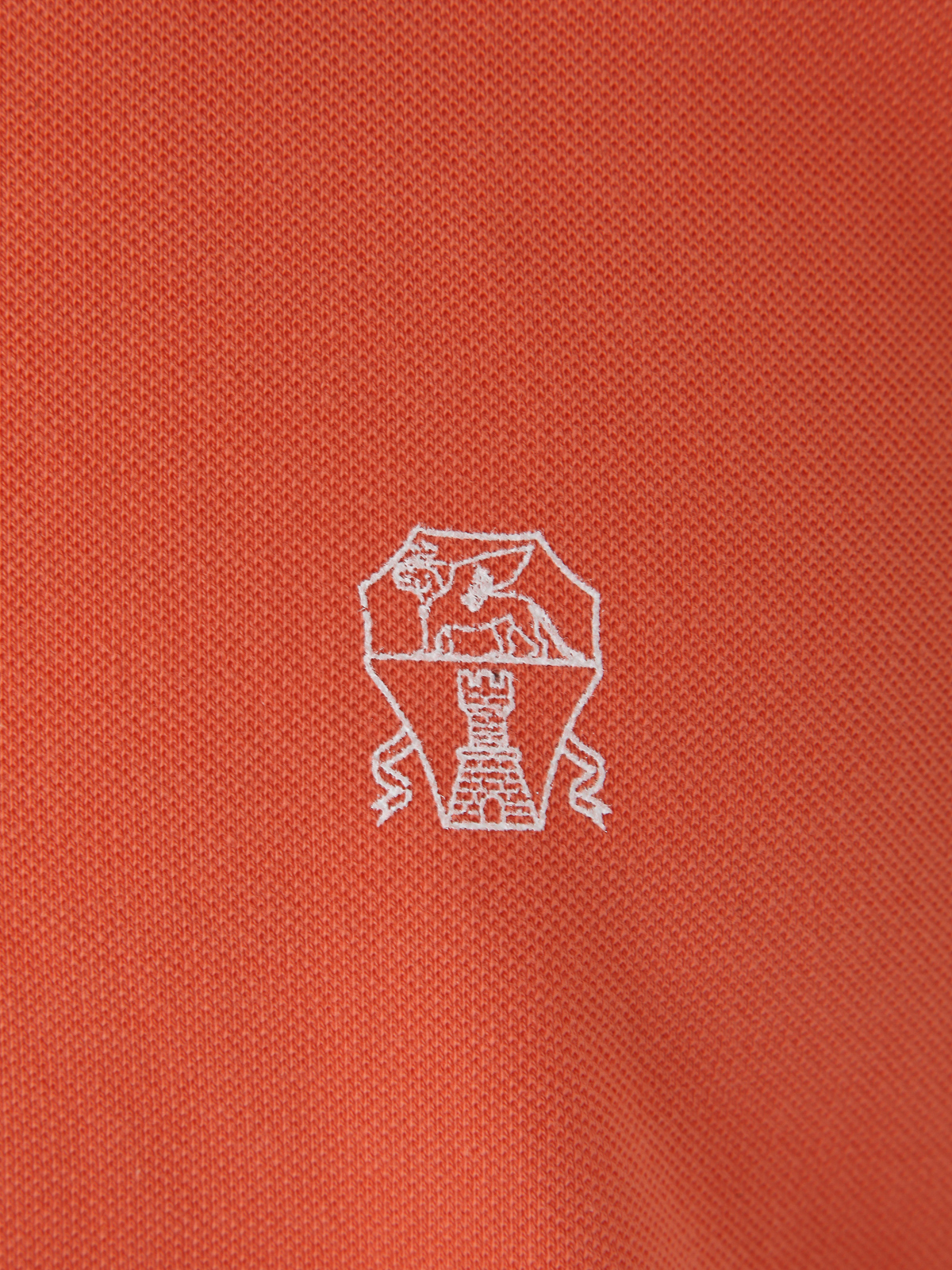 Brunello Cucinelli Logo Cotton Polo Orange Men M0T638765CEN58 brunello-cucinelli-logo-cotton-polo-orange-men-m0t638765cen58