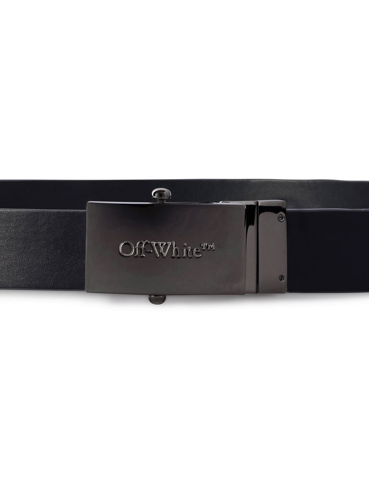 Off-White Bookish plate rev belt - Black | OMRB097S23LEA0011000