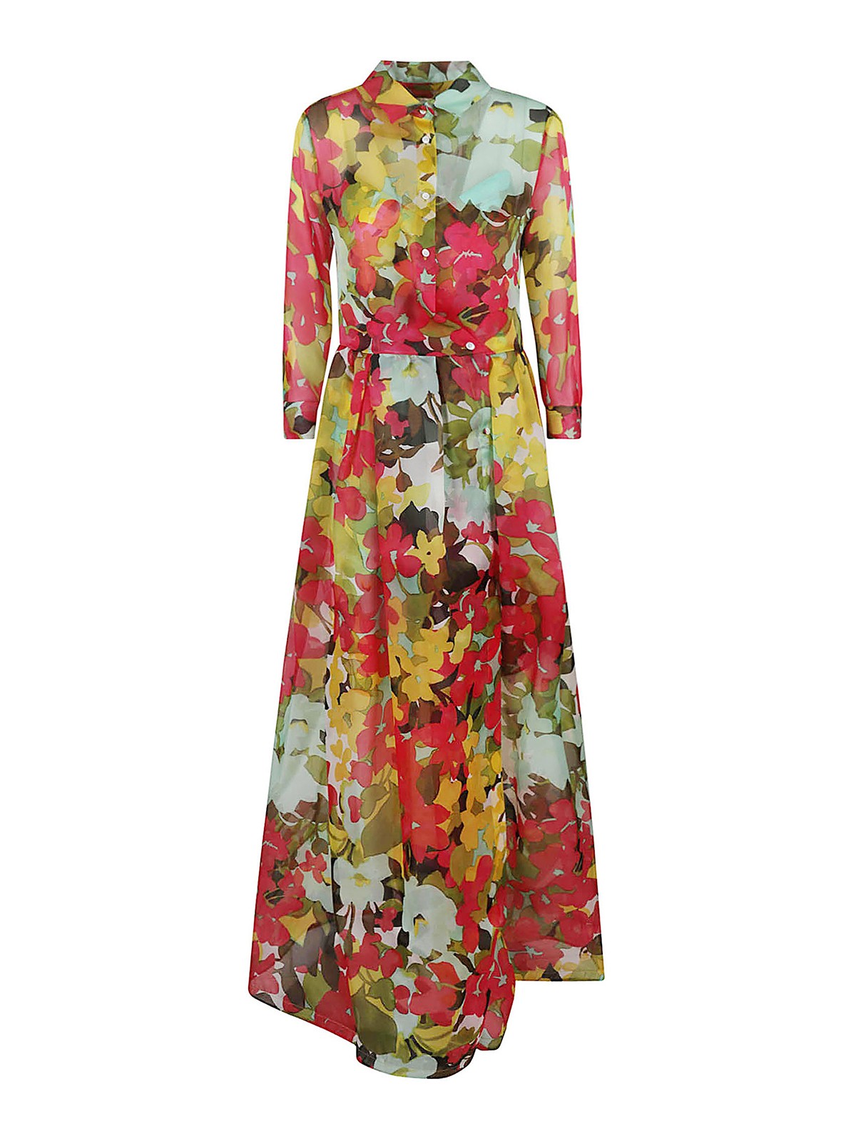 Sara Roka Organza long dress - Multicolour - Women | ELENAT200