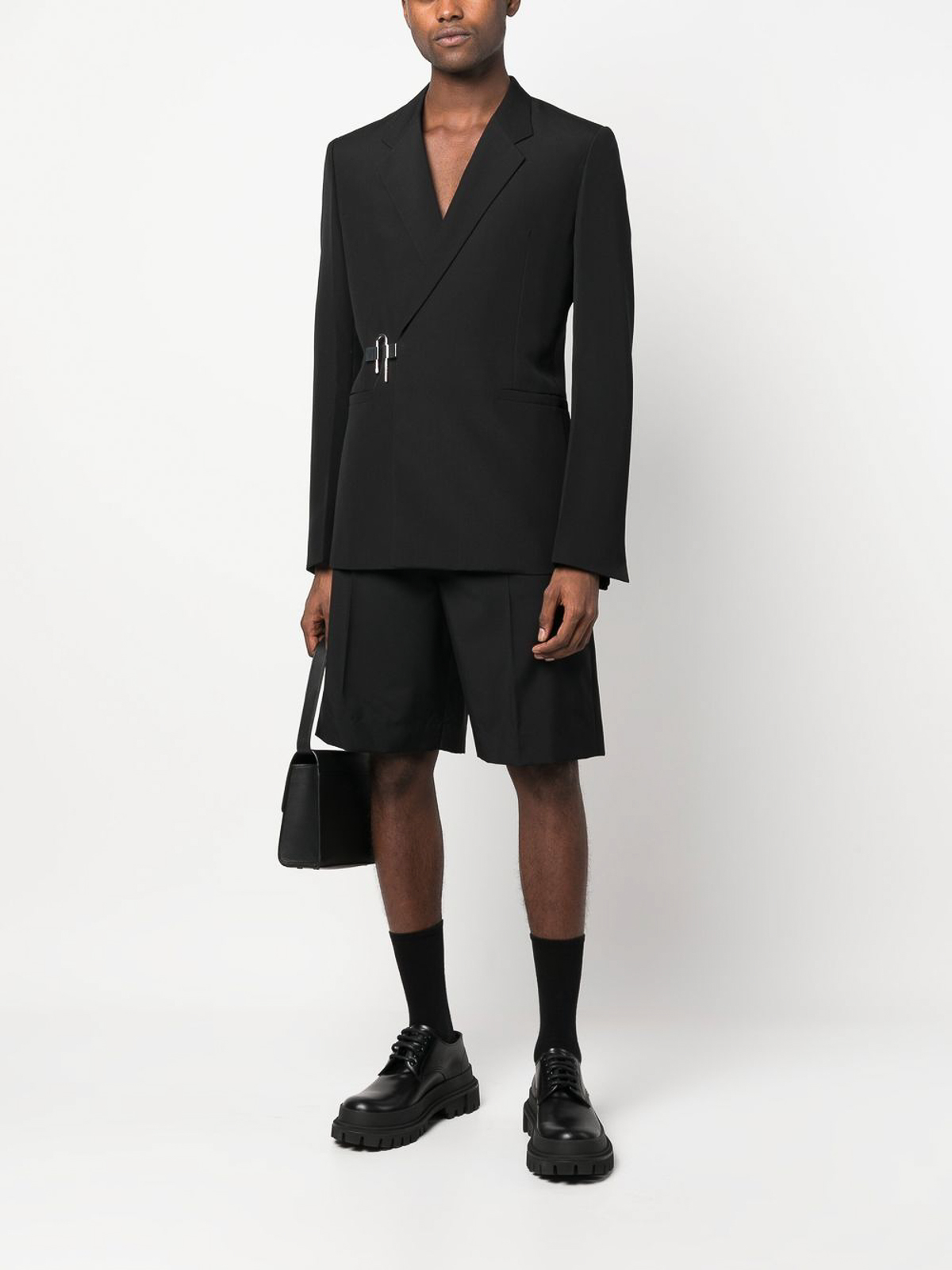 Givenchy U-lock wool blazer - Black - Men | BM30B214DL001 Givenchy U-lock wool blazer - Black - Men | BM30B214DL001